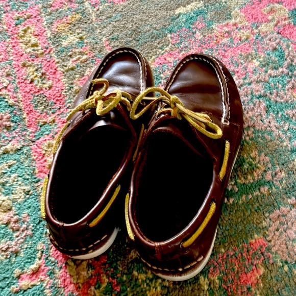 Sperry | Shoes | Very Good Condition Boys Sperrys Wleather Laces | Poshmark